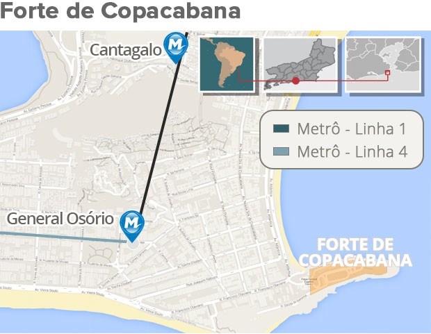 Como chegar ao Forte de Copacabana para a Olimpíada 2016 | Shopping ...